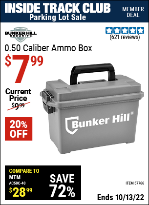 BUNKER HILL SECURITY 0.50 Caliber Ammo Box for $7.99 – Harbor Freight ...