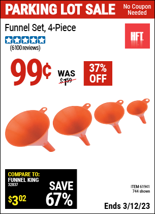 Huge Parking Lot Sale – Now Thru 3/12 – Harbor Freight Coupons