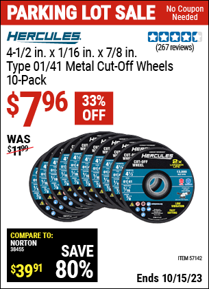 Huge Parking Lot Sale – Valid Thru 10/12 – Harbor Freight Coupons