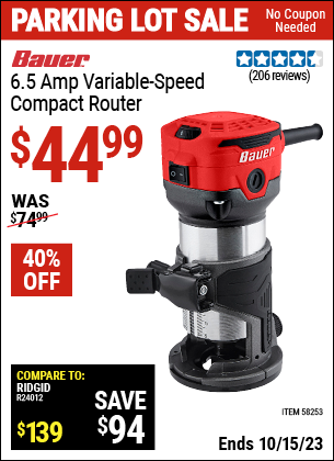 Huge Parking Lot Sale – Valid Thru 10/12 – Harbor Freight Coupons