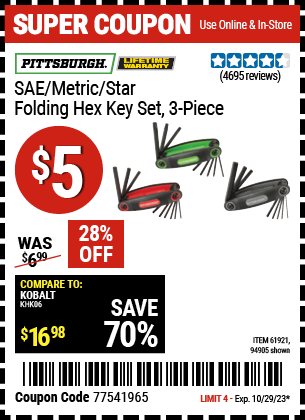 Fall Coupons for Fall Savings, Now Thru 10/29 – Harbor Freight Coupons