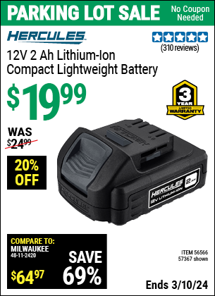 Huge Parking Lot Sale – Valid Thru 3/10 – Harbor Freight Coupons