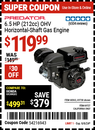 Coupons and Instant Savings – Over 150 Items on Sale – Harbor Freight ...